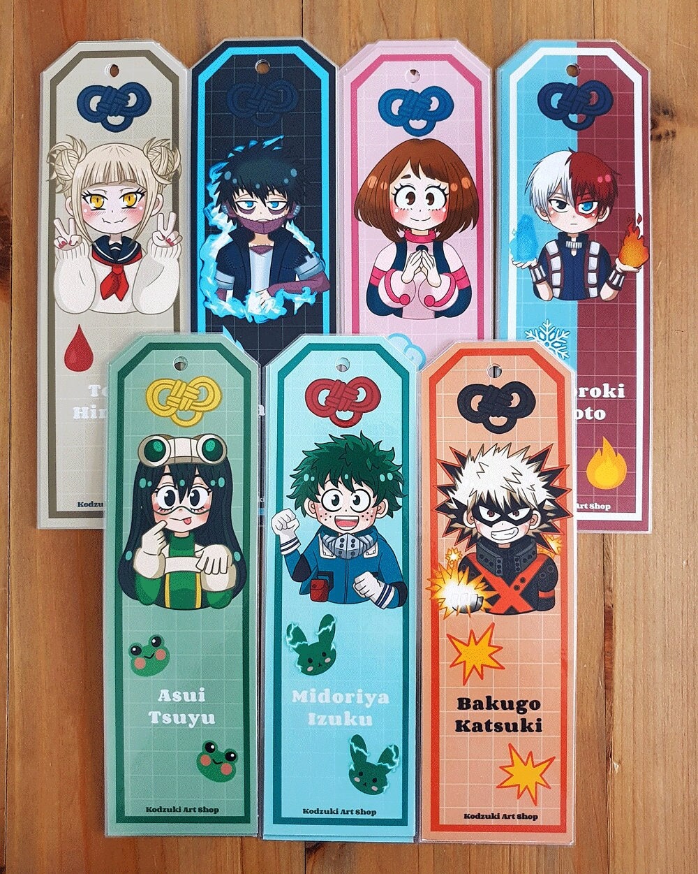 Chibi Heroes Laminated Bookmarks With Tassel - Etsy