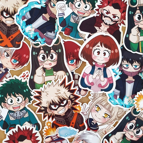 My Hero Academia Decal Preorders Bakugo Todoroki Deku My Duck Academia ...