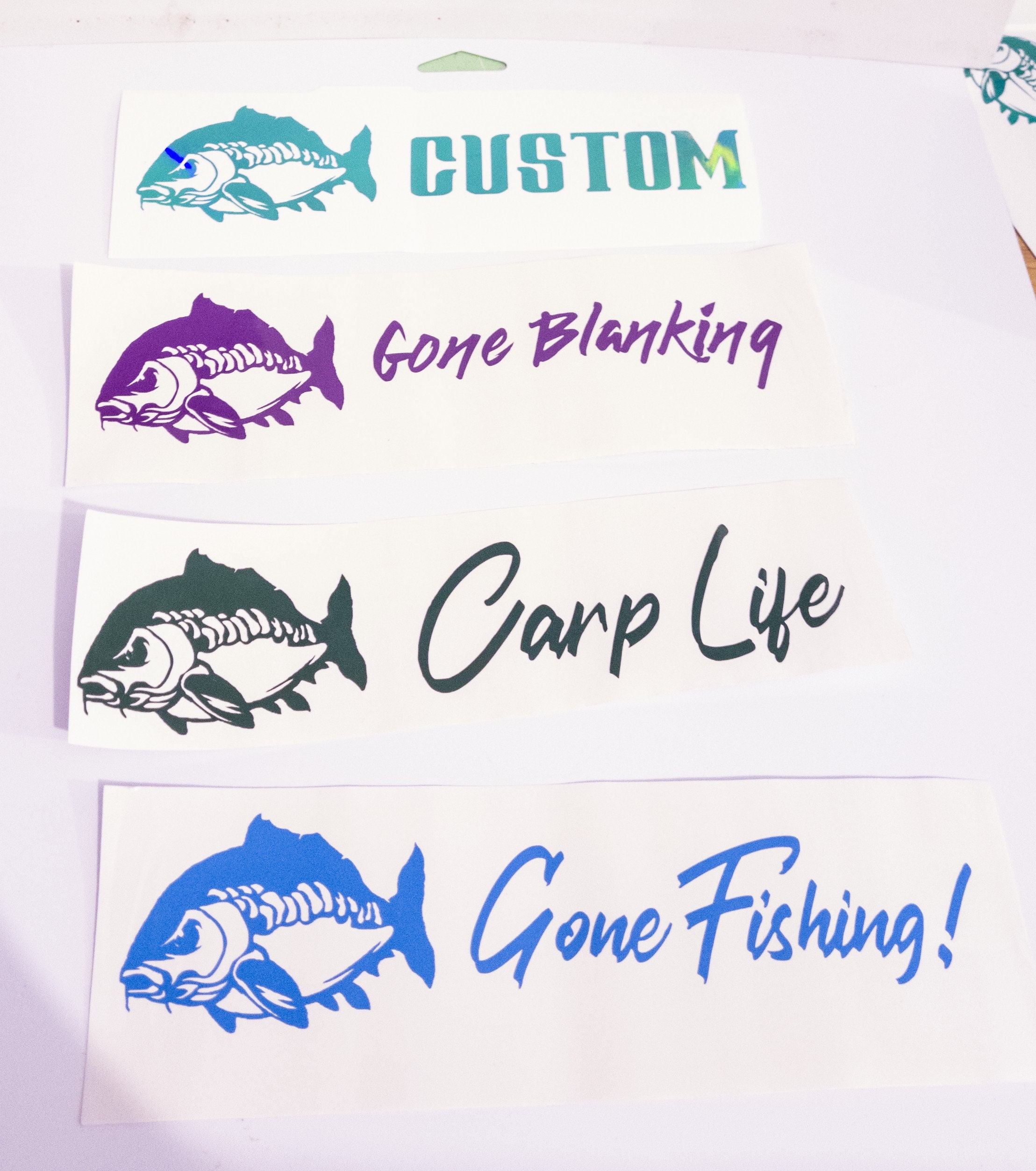Carp Fishing Stickers customization available carp fishing | Etsy