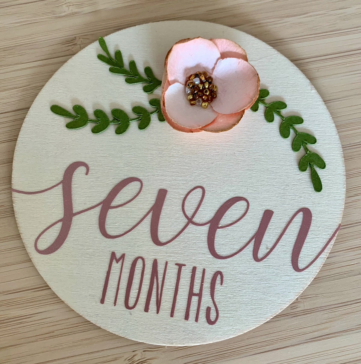 Baby Milestones, Wooden Milestone Discs, Monthly Milestone Markers ...