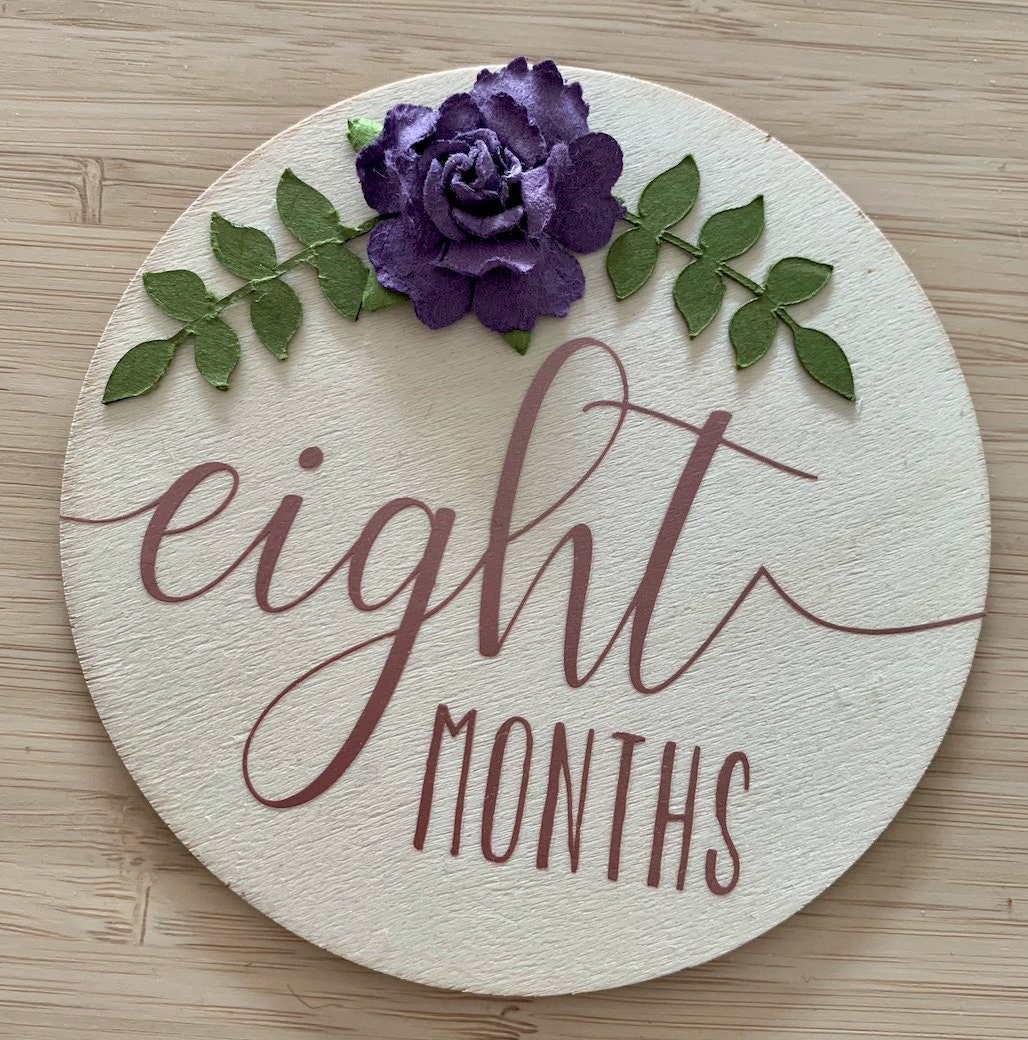 Baby Milestones, Wooden Milestone Discs, Monthly Milestone Markers ...
