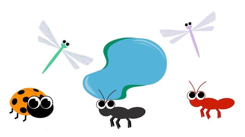 Bug Clip Art Big Eyed Bugs - Etsy