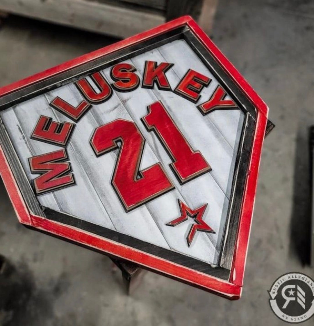 Baseball Home Plate Wooden Sign - Etsy