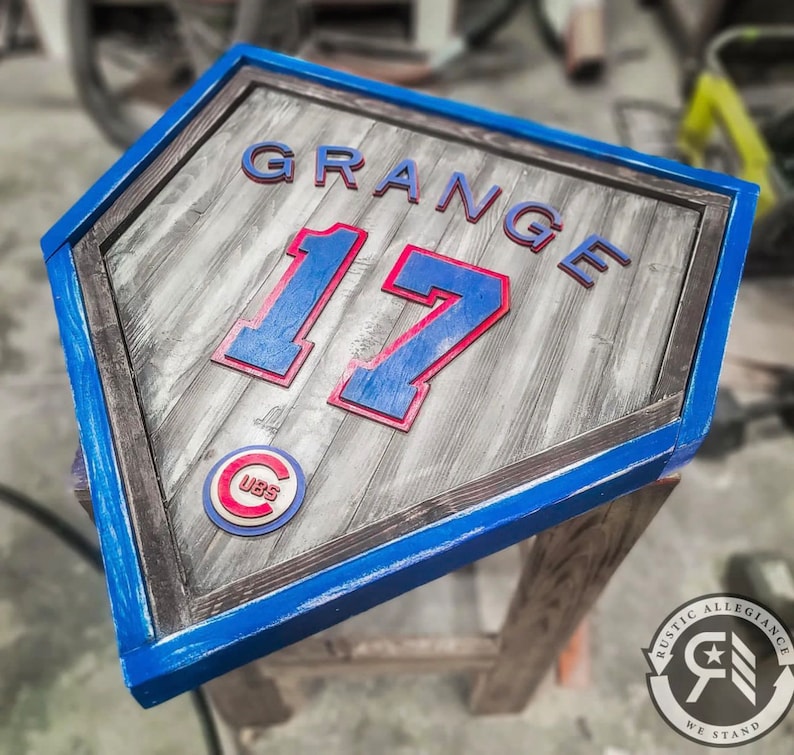 Baseball Home Plate Wooden Sign - Etsy