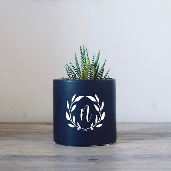 Monogram Planter - Etsy