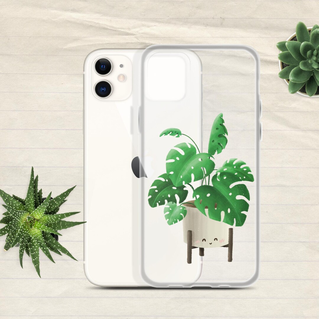 Monstera Clear Case for Iphone® | Plant Phone Case | Cute House Plant ...