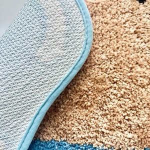 Capybara Tufted Rug: Non-slip Microfiber Bath Mat - Etsy