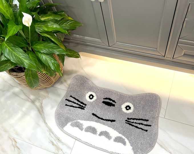 Totoro Tufted Rug Studio Ghibli Non-slip Bath Mat Non-slip - Etsy