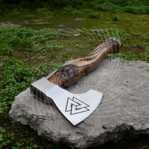 Beautiful Viking Bearded Axe and Axe Sheath With Custom Engraving ...