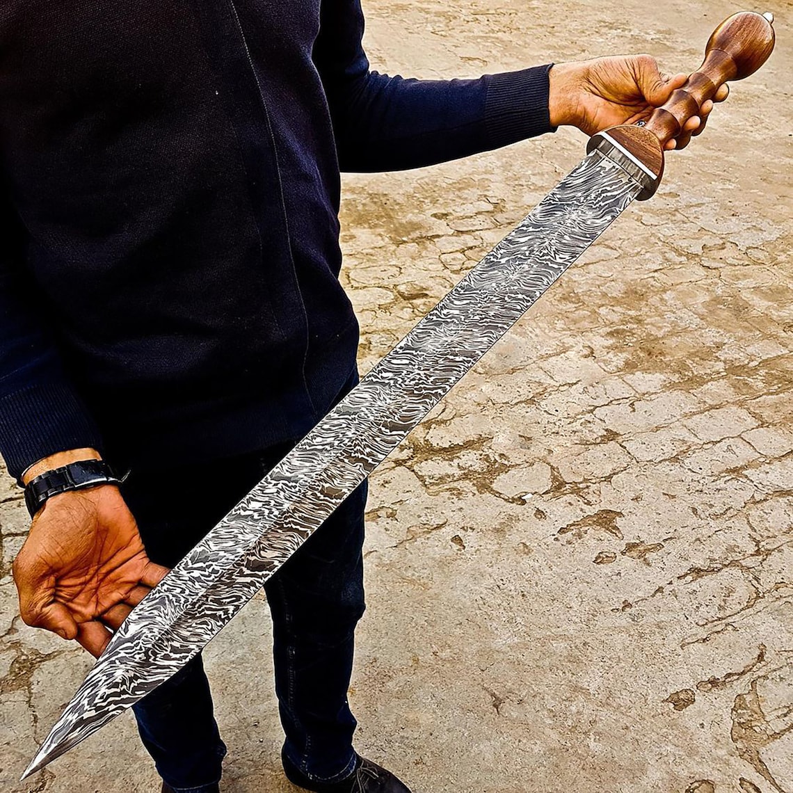 35viking Sword Hand Forged Sword Damascus Steel - Etsy