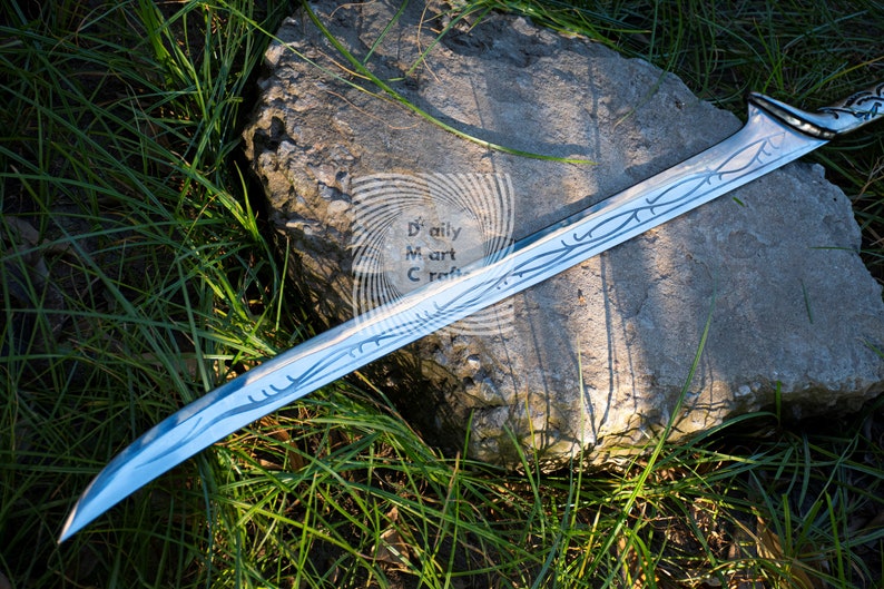 Long Sword Wall Mount Decor Replica Sword Fantasy Swords - Etsy