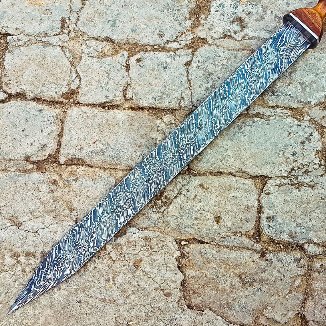 35viking Sword Hand Forged Sword Damascus Steel - Etsy