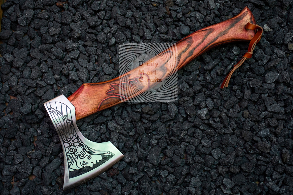 Hache barbue viking hache viking forgée à la main hache en - Etsy France