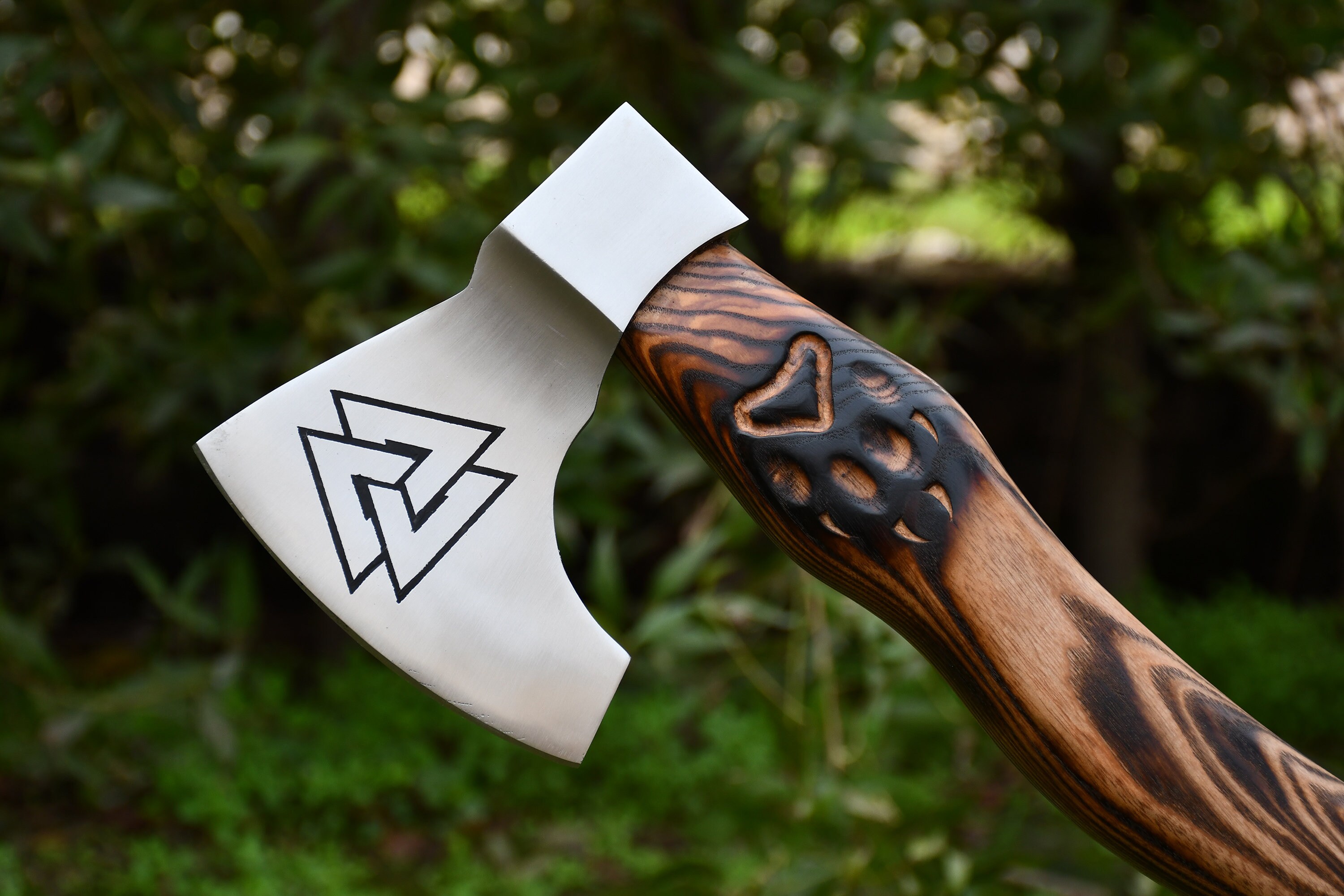 Beautiful Viking Bearded Axe and Axe Sheath With Custom - Etsy