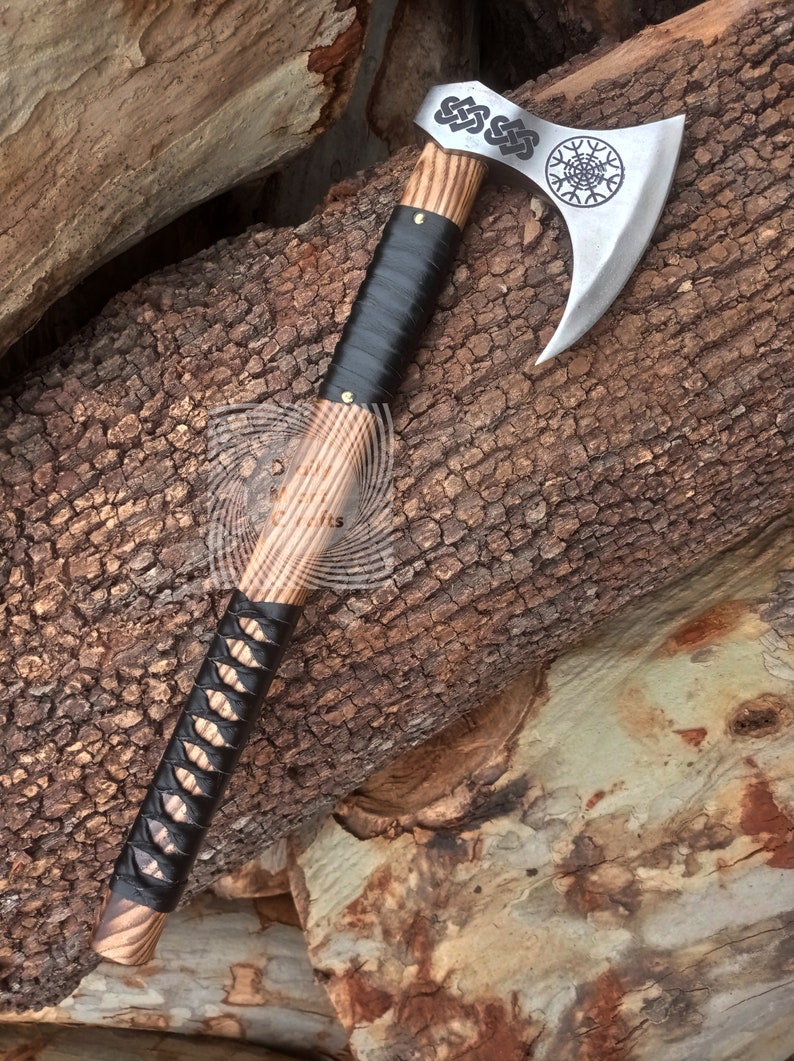 Perfect Viking Axe Tomahawk Axe With Leather Sheathviking - Etsy
