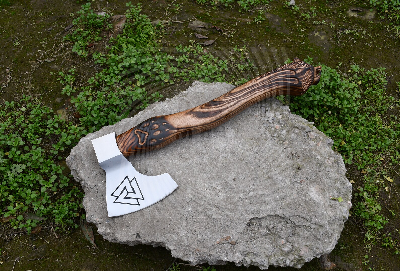 Beautiful Viking Bearded Axe and Axe Sheath With Custom - Etsy