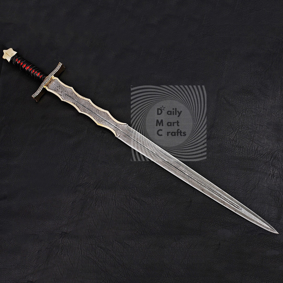 Fathers Day Gift ,viking Sword,hand Forged Longsword, Damascus Steel ...