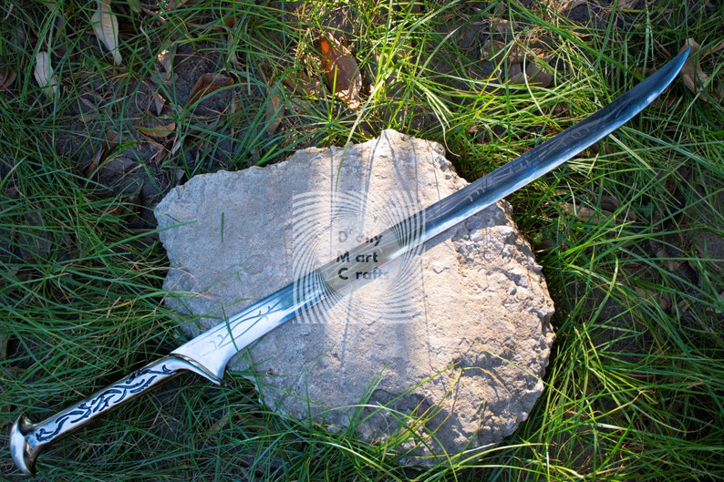 Long Sword Wall Mount Decor Replica Sword Fantasy Swords - Etsy