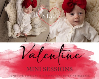 Valentine Mini Session Template for Photographer, Photography Mini ...