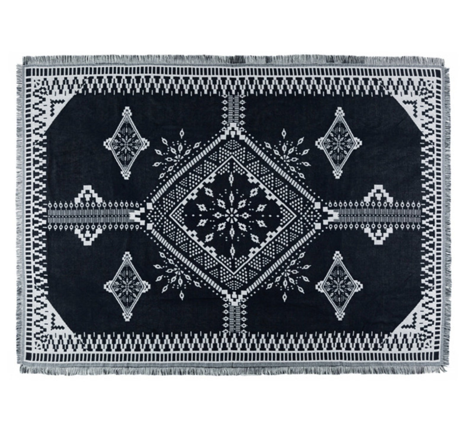 Large Aztec Throw Blanket Bohemian Cotton Throw Sofa Blanket - Etsy UK