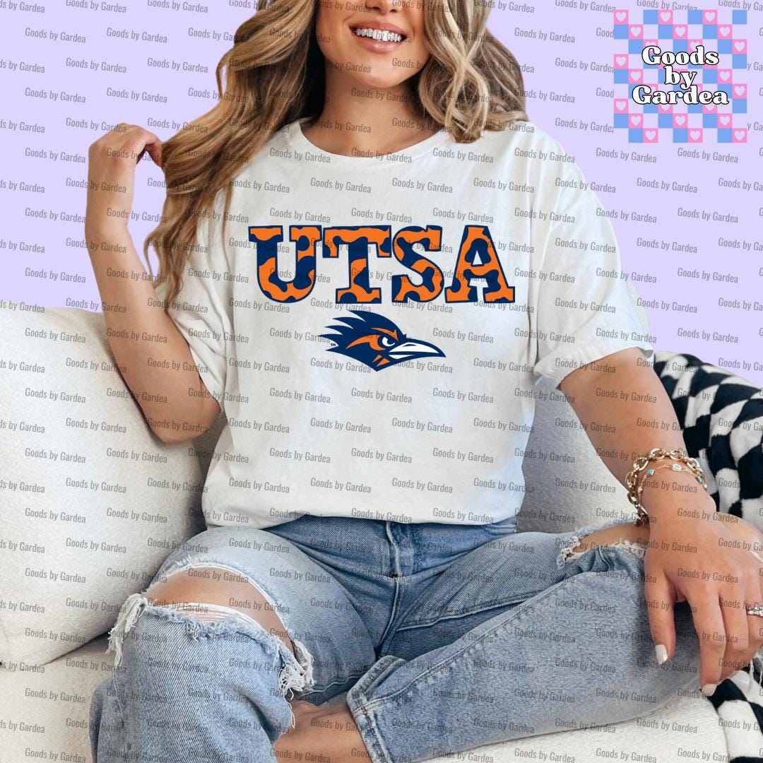 UTSA Cow Print Shirt, University Shirt, Cow Print University Shirt, Cow ...