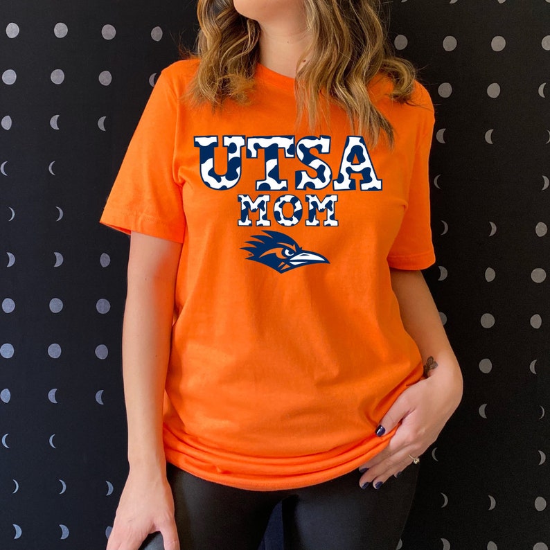 UTSA Mom Cow Print Shirt, University Shirt, Mom University Shirt, Cow ...