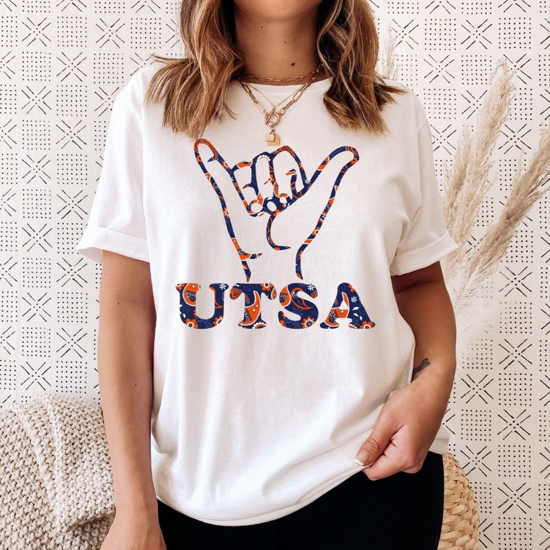 UTSA Hand Sign Shirt University Shirt Hand Sign University - Etsy
