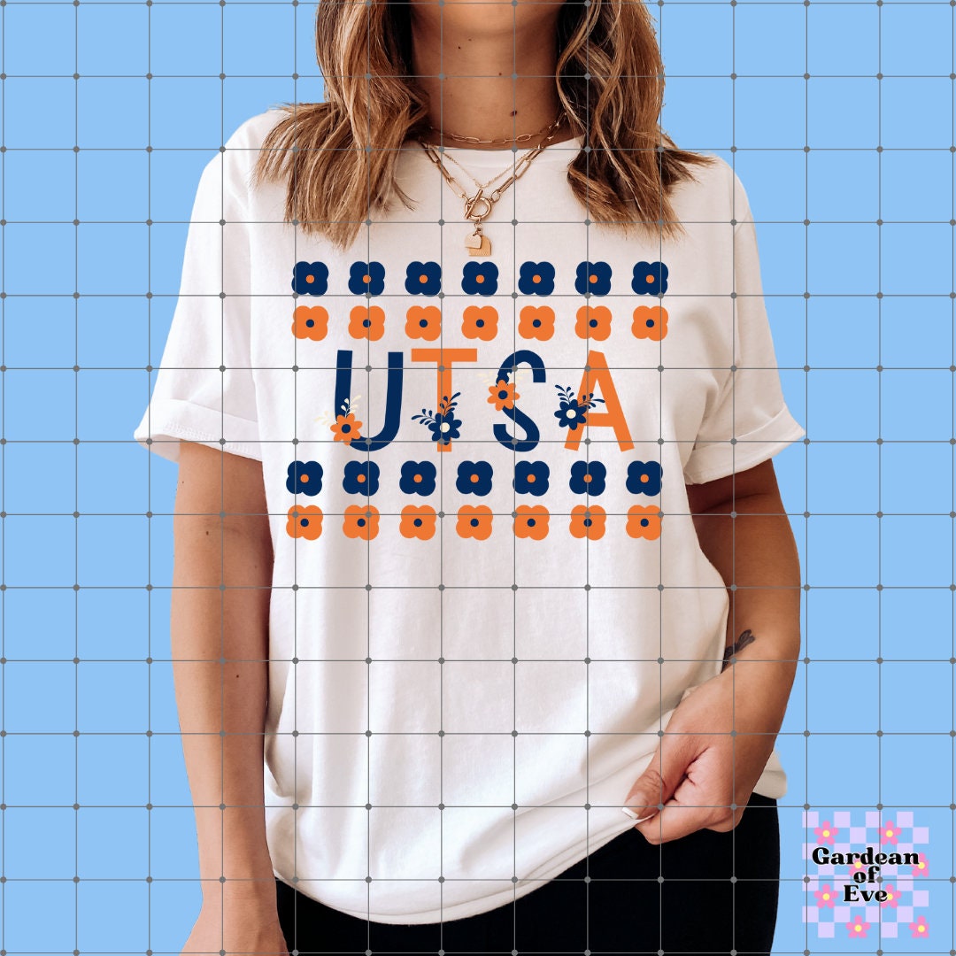UTSA Cute Flowers Shirt, University Shirt, UTSA Shirt, Roadrunner Shirt ...