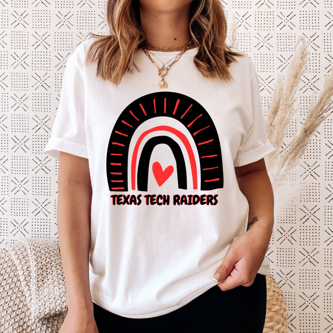 Texas Tech Rainbow University Shirt Texas Tech Shirt Texas - Etsy