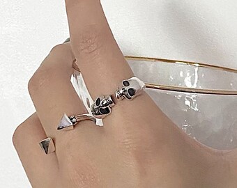 925 Skull Ring | Etsy