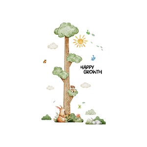 Tree Height Chart Wall Decals: Woodland Nursery Decor - Etsy