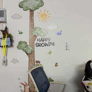 Tree Height Chart Wall Decals: Woodland Nursery Decor - Etsy