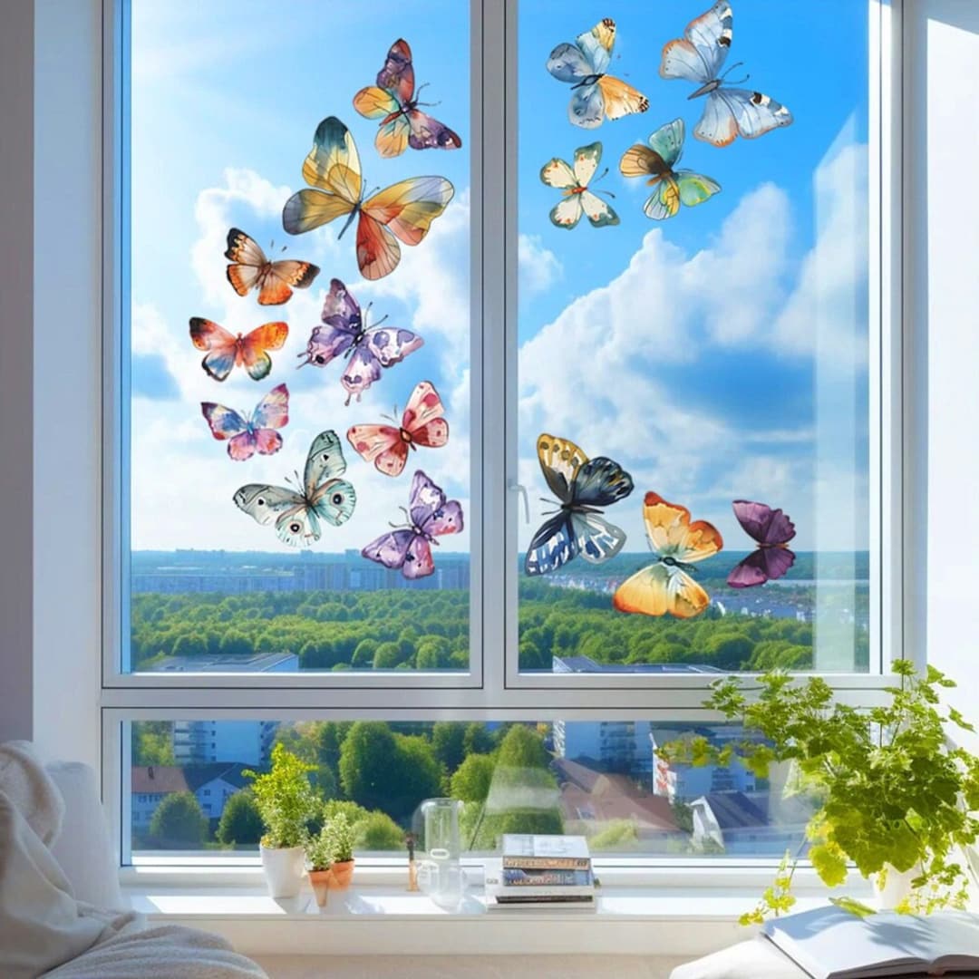 Butterfly Window Decals,window Clings,static Cling Window Sticker ...