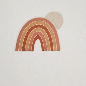 Muted Rainbow Decal for Kids Room Decorboho Rainbow - Etsy