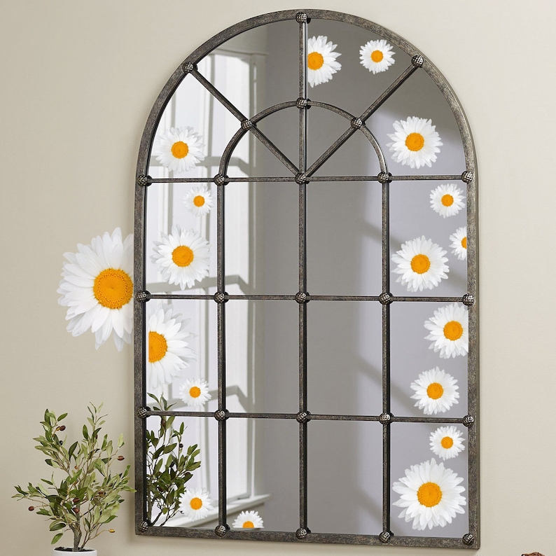 Daisy Mirror Decals: Removable Flower Window Stickers - Etsy