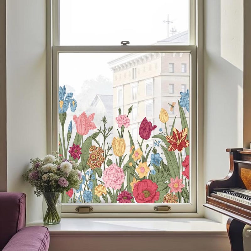 Flower Window Film - Etsy