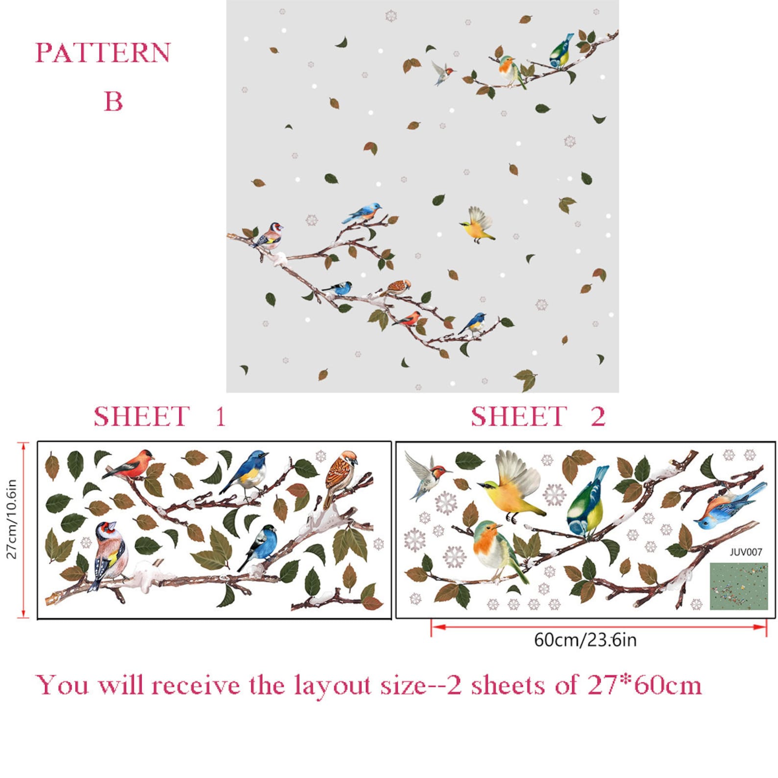 Spring Flower Window Clingsstatic Cling Window Stickerflower - Etsy