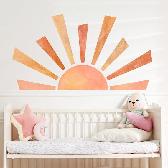 Rising Sun Wall Decalwall Stickers for Kids Bedroom - Etsy