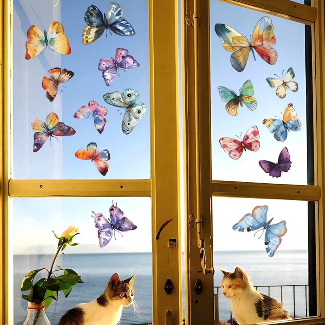 Butterfly Window Decals,window Clings,static Cling Window Sticker ...
