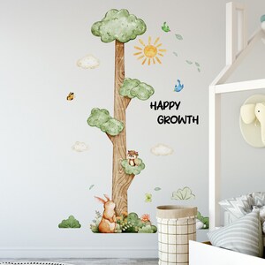 Tree Height Chart Wall Decals: Woodland Nursery Decor - Etsy