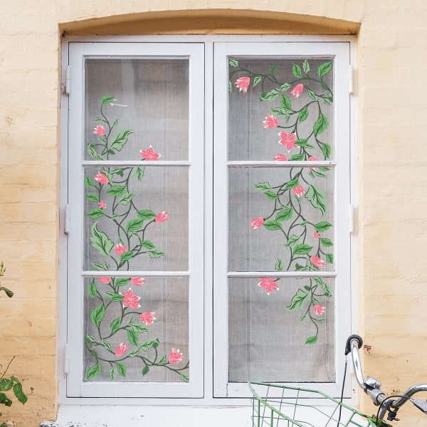 Floral Window Sticker - Etsy