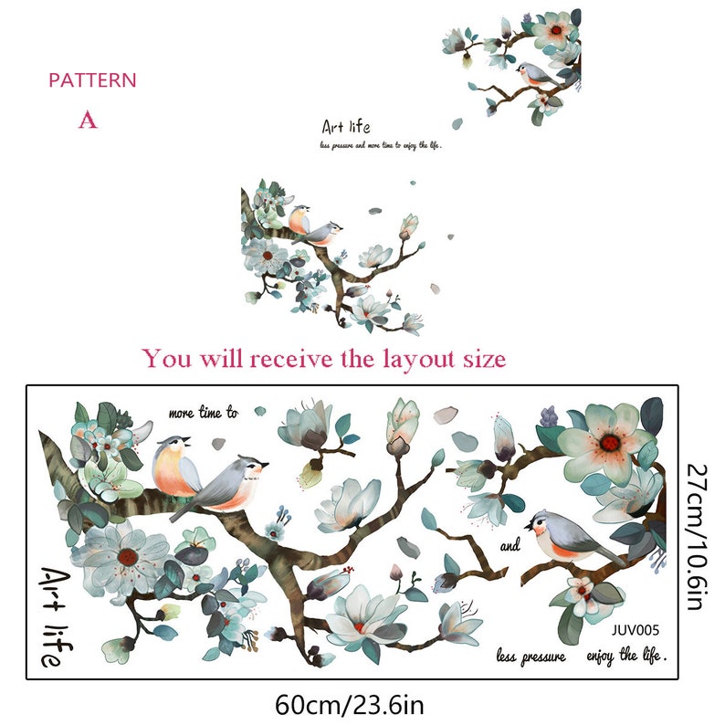 Spring Flower Window Clingsstatic Cling Window Stickerflower - Etsy