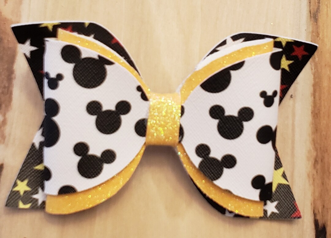 Mickey Mouse Hair Bow - Etsy