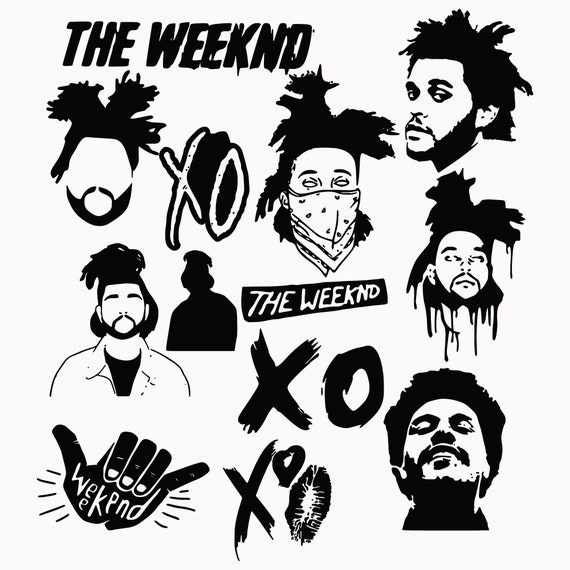 The Weeknd Svg Music Artist Pack Svg Weeknd Svg The Weeknd | Etsy