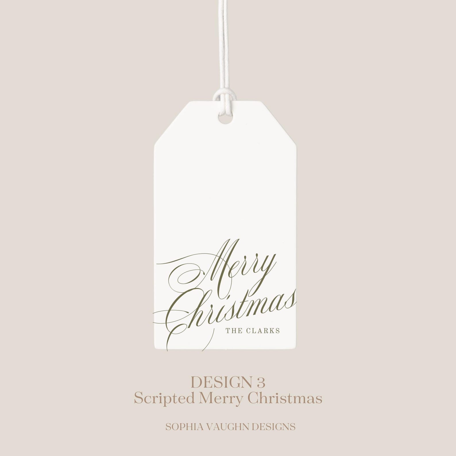 Christmas Gift Tags, Custom Christmas Gift Tags, Personalized Christmas ...
