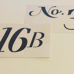 Door Number Decal, House Number Sticker, Wheelie Bin Number Sticker ...