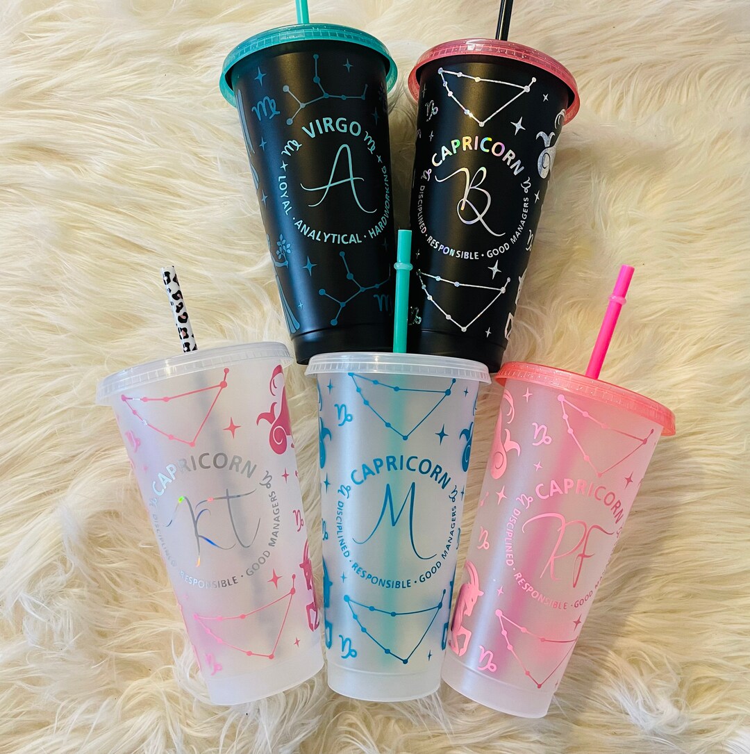 Personalised Zodiac Cold Cup, Horoscope Tumbler, Zodiac Tumbler, Star ...