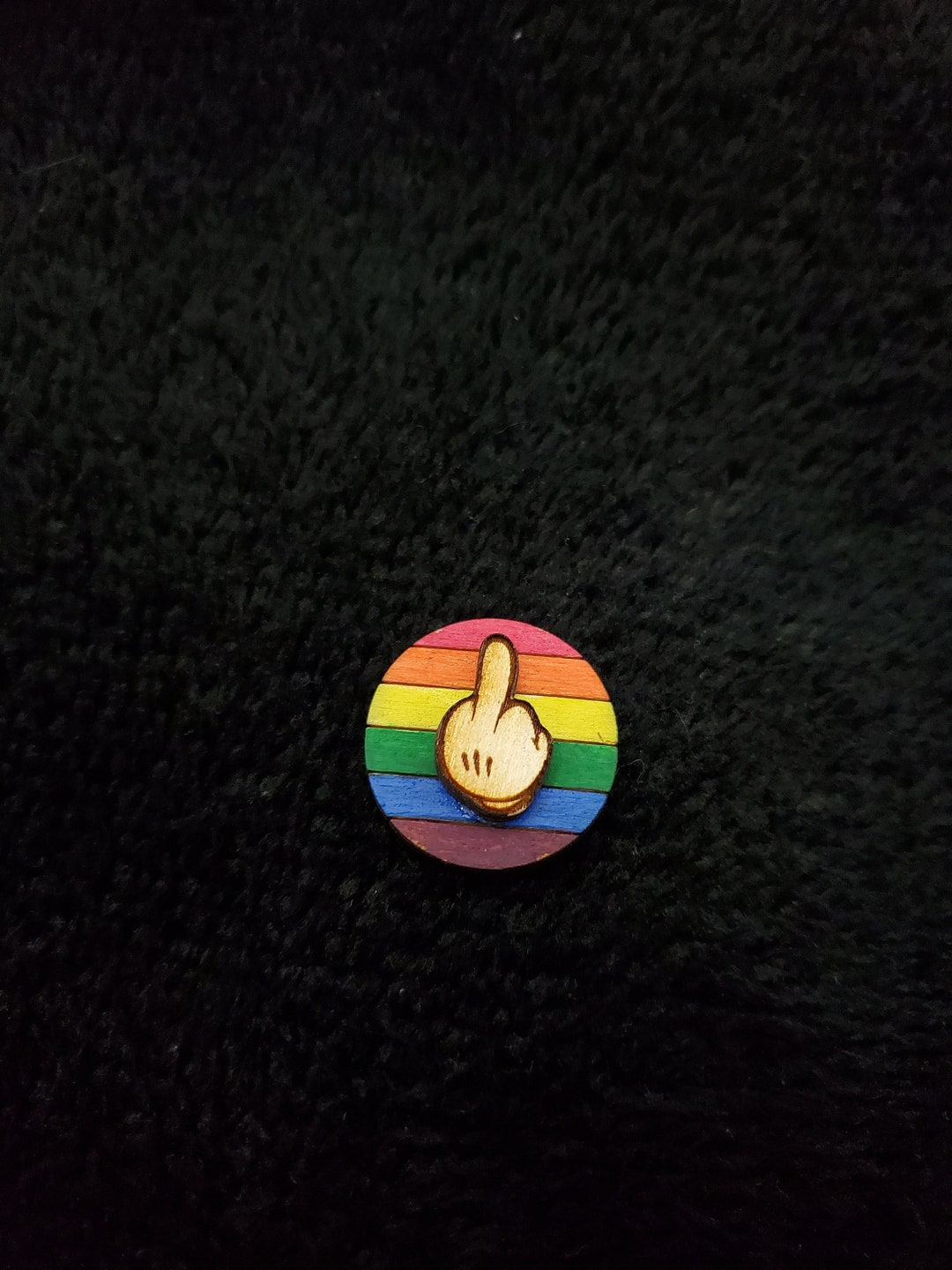 Mickey Middle Finger Pin/magnet - Etsy
