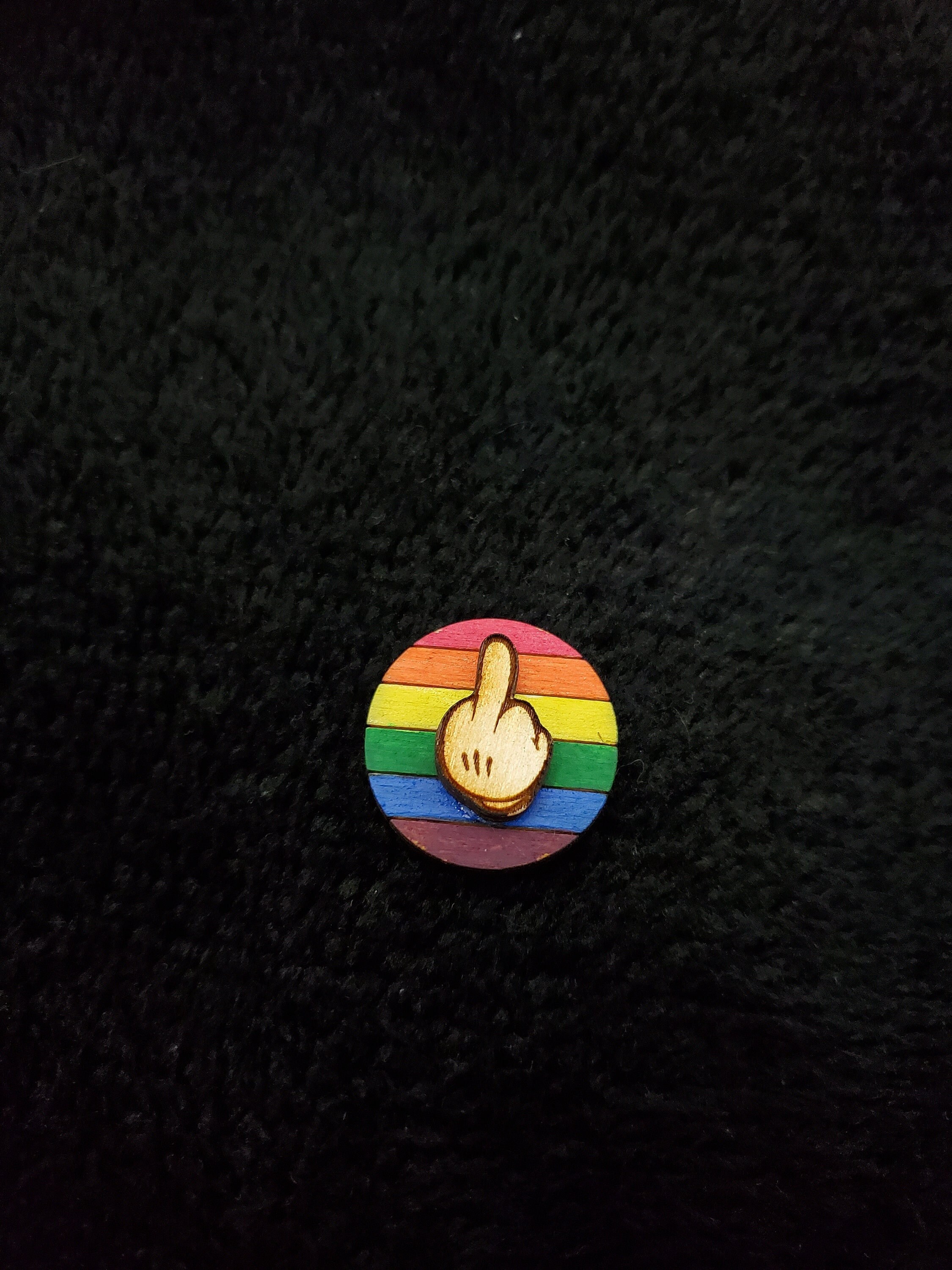 Mickey Middle Finger Pin/magnet - Etsy
