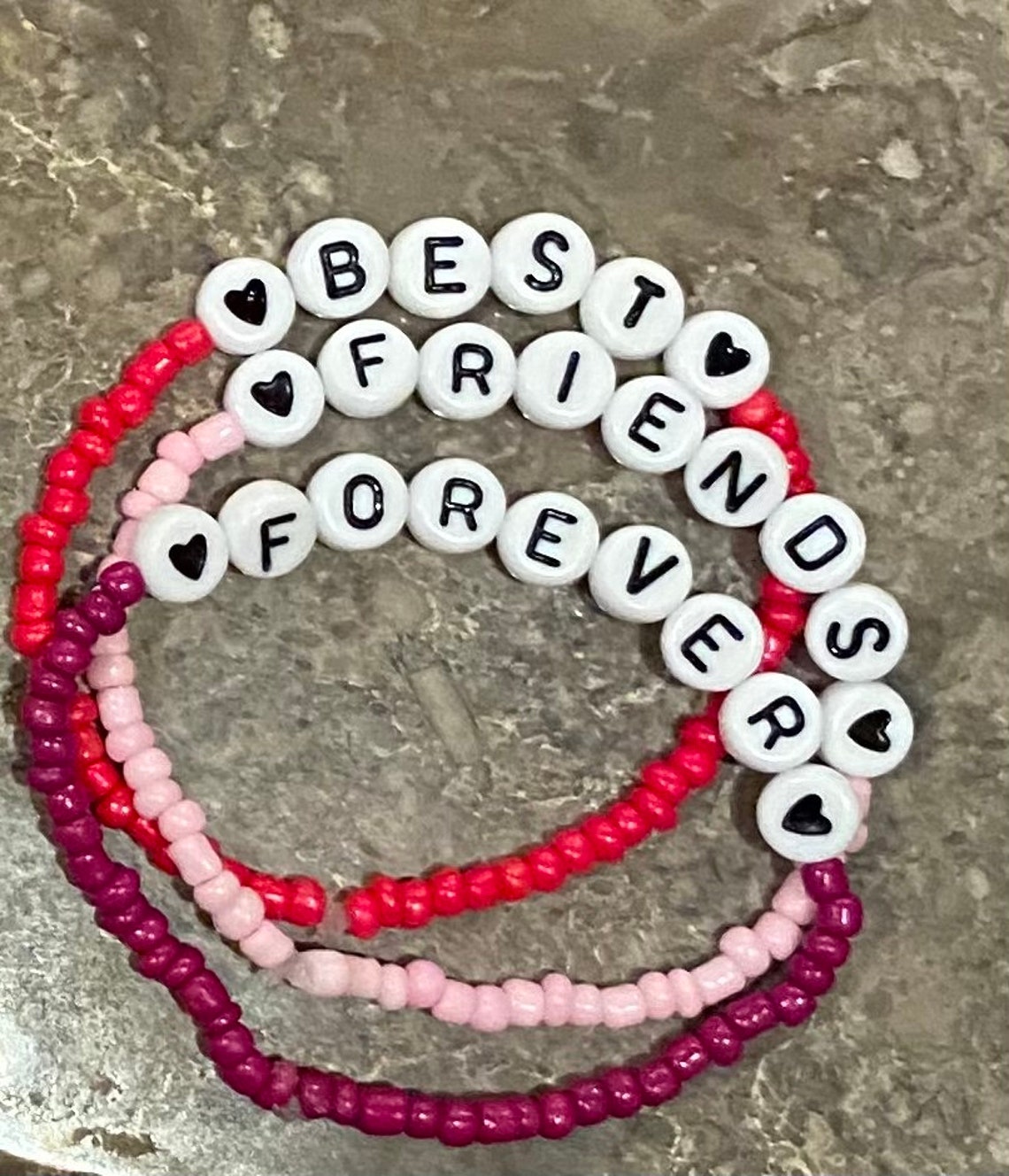 BFF Collection 3 bracelets inclus Best Friends Forever - Etsy France